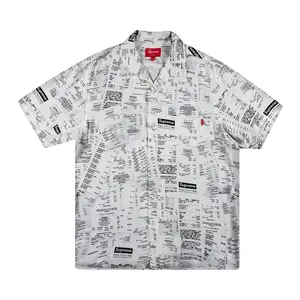 Supreme Receipts Rayon Shirt - White