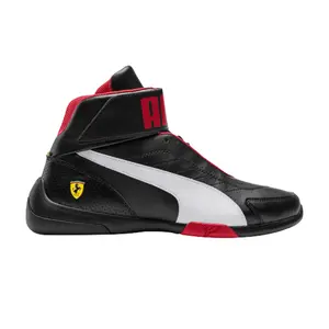 PUMA Scuderia Ferrari X Kart Cat Mid 3 Sneakers - Black