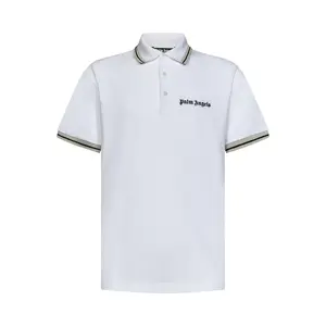 Palm Angels Classic Logo Polo Shirt /black - White