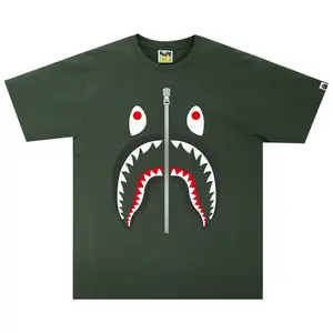 A BATHING APE Shark Graphic Tee - Green