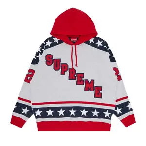 Supreme Hockey Hooded Sweatshirt - Grey