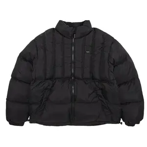 Supreme Flannel Reversible Puffer Jacket - Black
