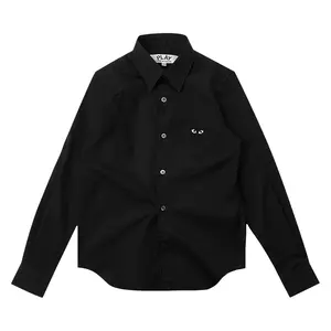 Play Comme Des Garcon Heart Button-up Shirt