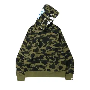 A BATHING APE 1st Camo 2nd Ape Pullover Hoodie - Green