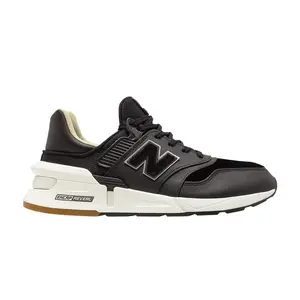 NEW BALANCE 997s Saffiano Leather Sneakers - Black
