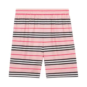 Supreme X Burberry Icon Stripe Silk Twill Shorts - Pink