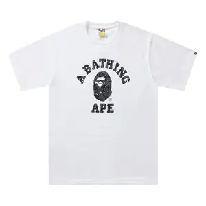 A BATHING APE Space Camo College T-shirt - White