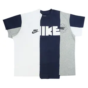 Nike X Sacai Hybrid T-shirt 'canyon Gold/obsidian - Grey