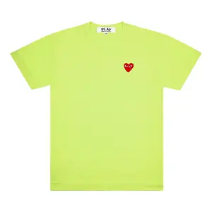 Play Comme Des Garcon Pastelle Emblem T-shirt - Green