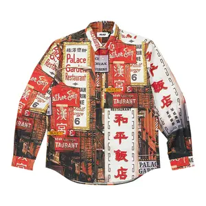 PALACE Downtown Graphic Print Shirt - Red