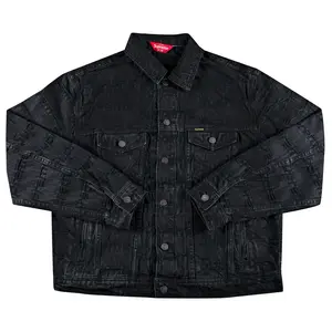 Supreme Frayed Logos Denim Trucker Jacket