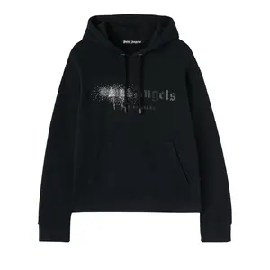 Palm Angels Rhinestone Sprayed Hoody
