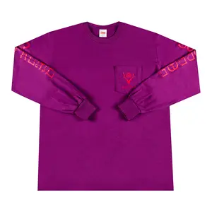 Supreme X South2 West8 Long-sleeve Pocket Tee - Purple