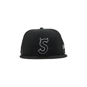Supreme S Logo New Era Cap - Black | Editorialist