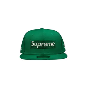 Supreme 1m Metallic Box Logo New Era Cap - Green