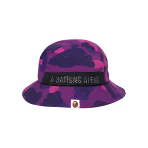 A BATHING APE Color Camo Panel Bucket Hat - Purple