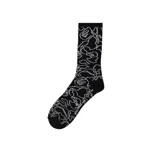 A BATHING APE Line Camo Socks - Black