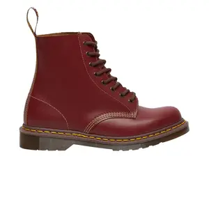 Dr. Martens 1460 Vintage Made In England Lace Up Boots - Red