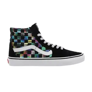 VANS Sk8-hi Iridescent Checkerboard Sneakers - Black
