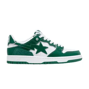 A BATHING APE Sk8 Sta #5 Luxury Sport Monogram Sneakers - Green
