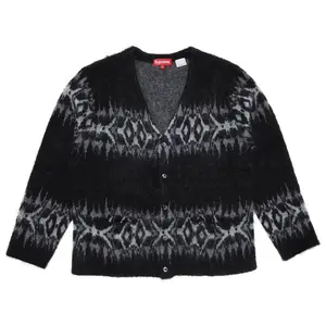 Supreme Abstract Stripe Cardigan - Black