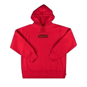 Supreme X Swarovski Box Logo Hooded Sweatshirt - Red