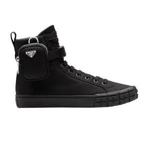 Prada Wheel Re-nylon High-top Sneakers