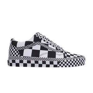 VANS Old Skool Checkerboard Sneakers - Black