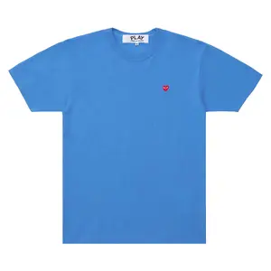 Play Comme Des Garcon Comme Des Garçons PLAY Small Heart T-Shirt Blue