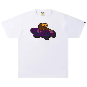 A BATHING APE Color Camo C Milo On Tee - White