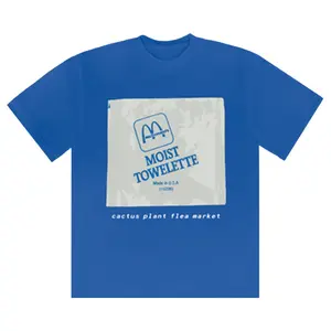 CACTUS PLANT FLEA MARKET X Mcdonald's Towelette Tee - Blue