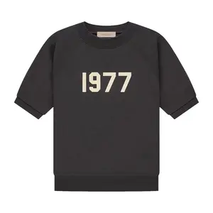 Fear Of God Short-sleeve Raglan Crewneck 'iron - Black