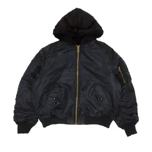 Supreme Faux Fur Reversible Ma-1 Jacket - Black