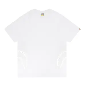 A BATHING APE Exclusive Side Shark Tee - White