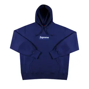 Supreme Box Logo Hooded Sweatshirt - Blue