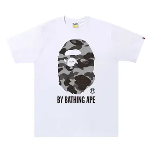 A BATHING APE Grid Camo Tee /black - White