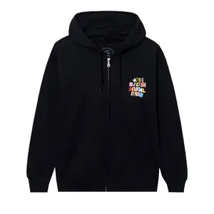 ANTI SOCIAL SOCIAL CLUB Torn Pages Of Our Story Zip Hoodie - Black