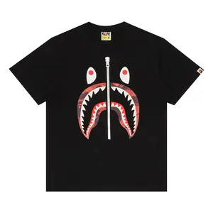 A BATHING APE Shark Tee - Black