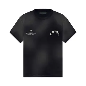 Amiri Vintage Collegiate Tee - Black