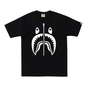 A BATHING APE Bicolor Shark Tee - Black