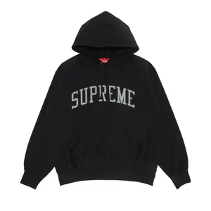 Supreme Glitter Arc Hooded Sweatshirt - Black