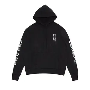 Chrome Hearts Plus Cross Allover Print Horseshoe Logo Hoodie