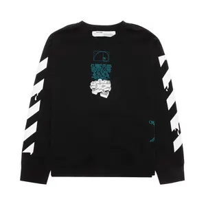 Off-White Dripping Arrows Incompiuto Crewneck - Black