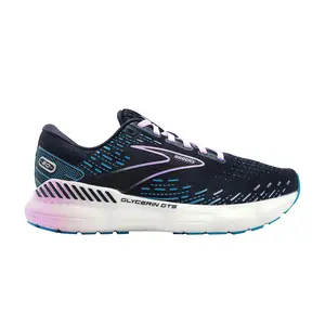 Brooks Wmns Glycerin Gts 20 Wide 'peacoat Pastel Lilac - Blue