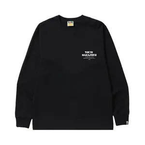 A BATHING APE Japan Culture Daruma Long-sleeve Tee - Black