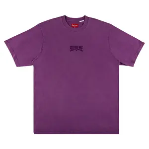 Supreme Acid Wash Short-sleeve Top 'plum - Purple