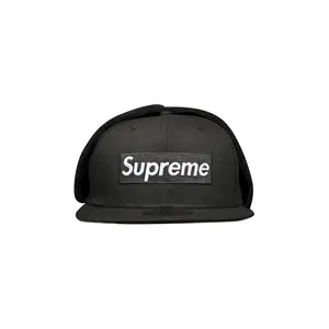Supreme X New Era Earflap Cap - Black