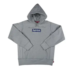 Supreme Bandana Box Logo Hooded Sweatshirt - Grey