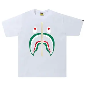 A BATHING APE Colors Shark Tee - White