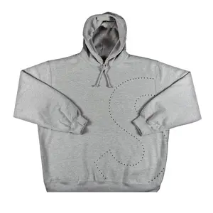 Supreme Laser Cut Logo Hoodie - Grey